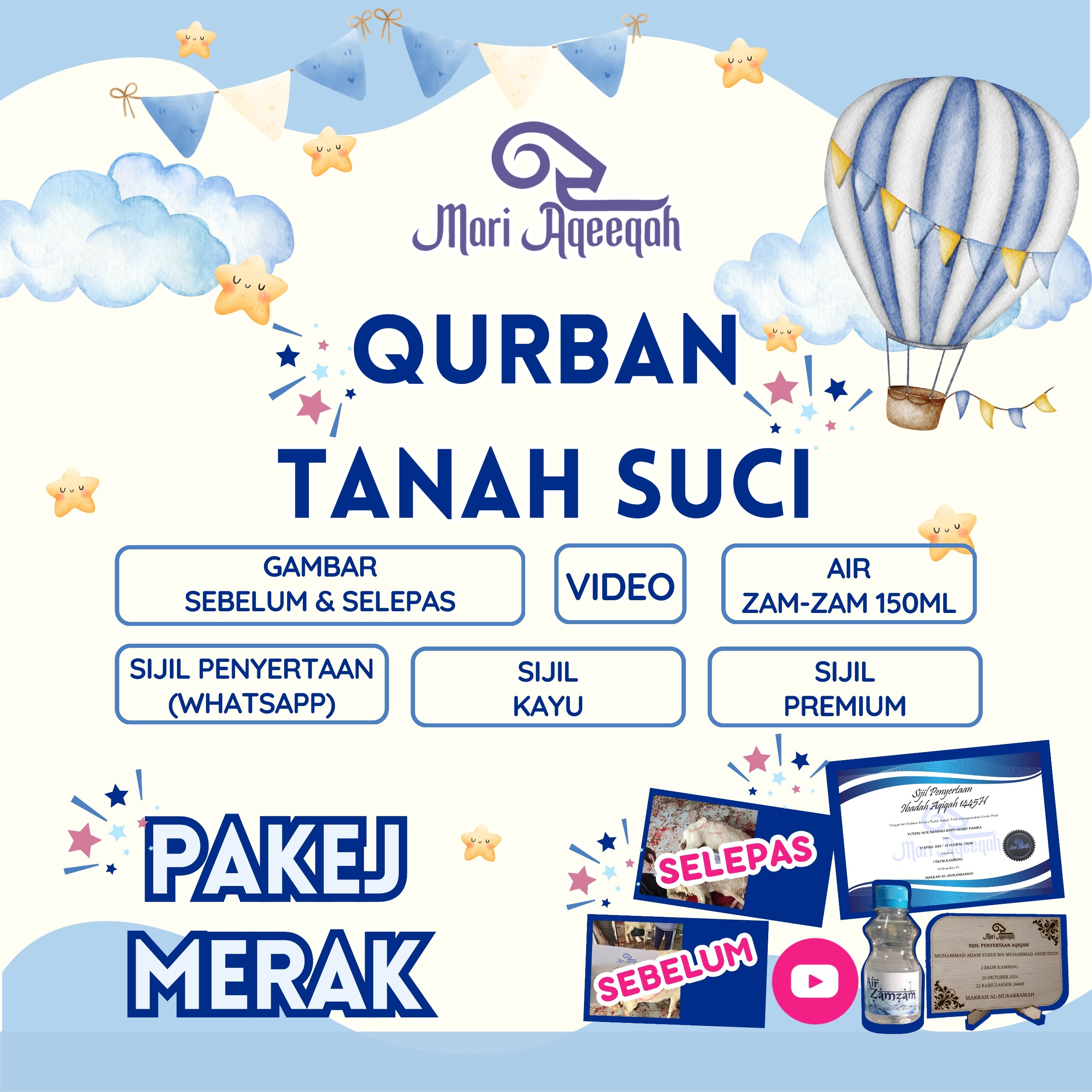 PAKEJ MERAK KAMBING – Mari Aqeeqah